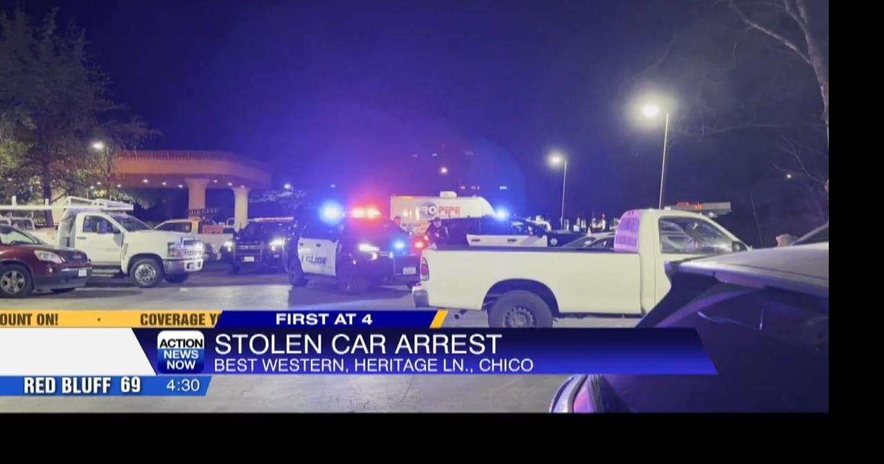 Stolen car chase arrest in Chico | Video | actionnewsnow.com