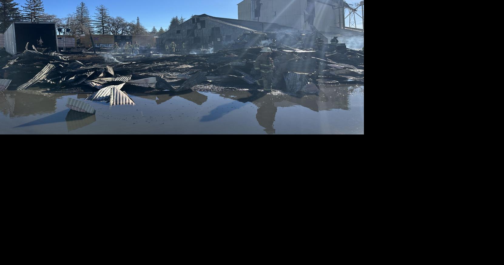 CAL FIRE at scene of abandoned warehouse on fire Sunday in Gridley ...