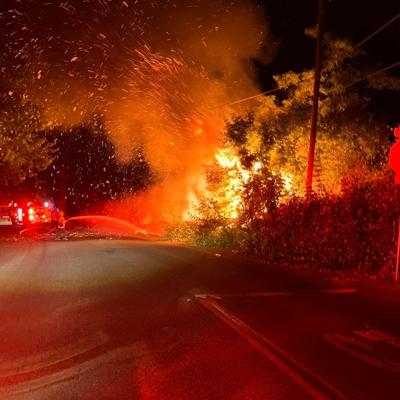 Firefighters extinguish homeless campfire at Lindo Channel | Fire Watch ...