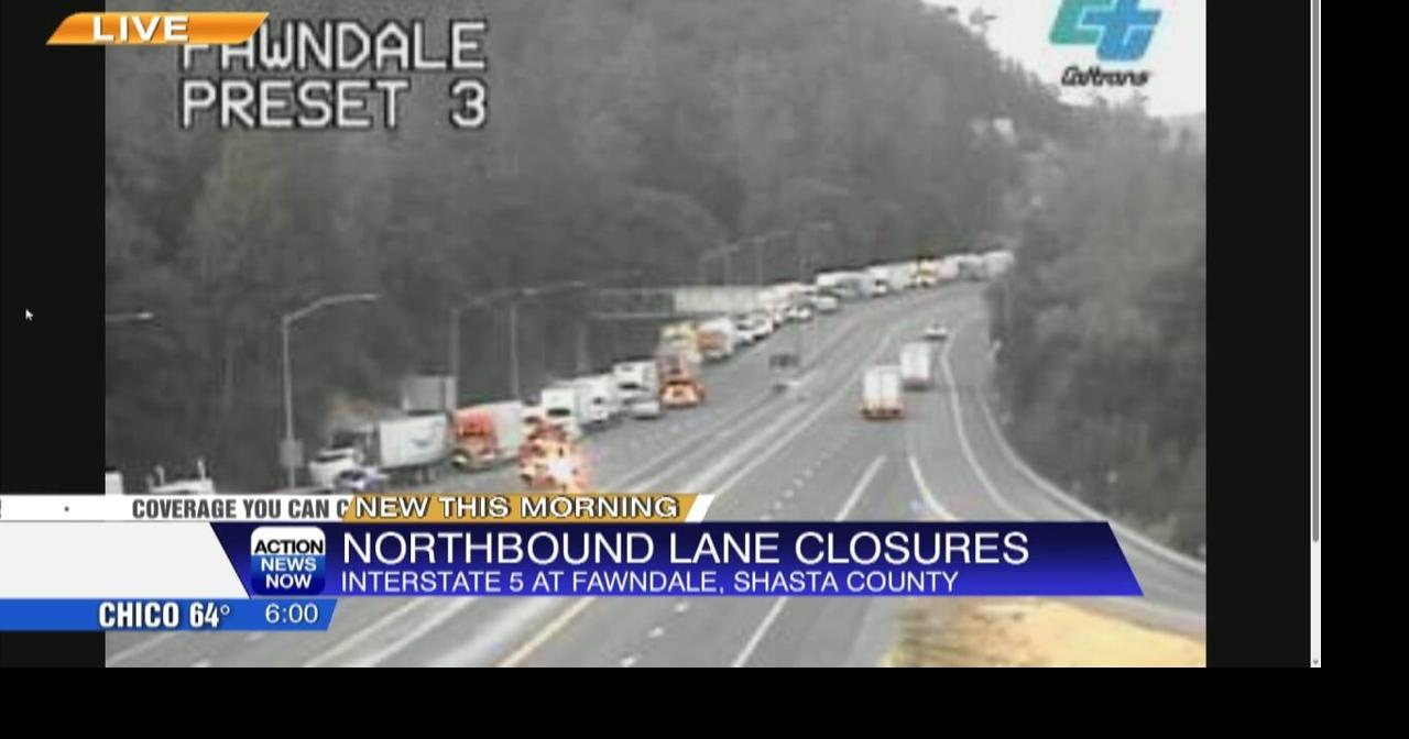 Big rig crash near Redding shuts down I-5 northbound lanes near Bridge ...