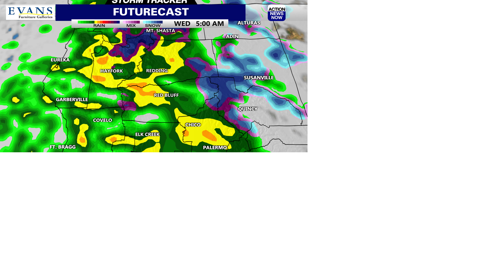 Storm Tracker Forecast: Another round of rain tonight | | actionnewsnow.com