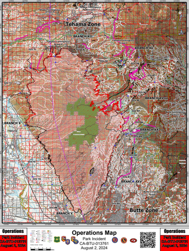 Park Fire 8-2 operations map | | actionnewsnow.com