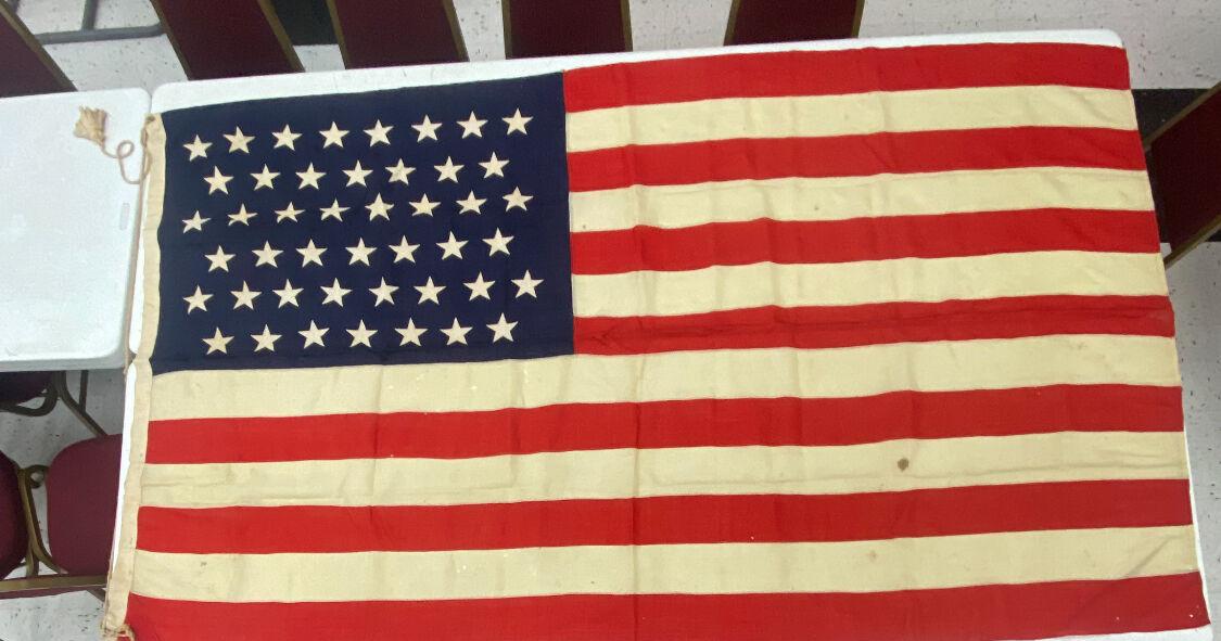Historic 45-star flag found at Chico Veterans Hall; community help ...