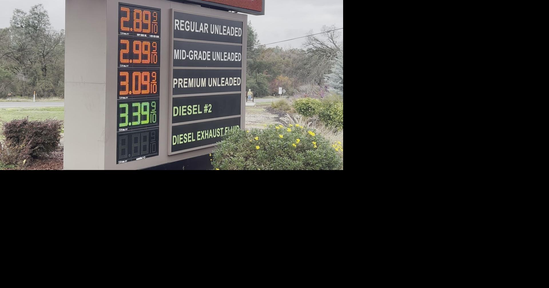 Gas prices dip below $3 a gallon at Oroville station, offering relief ...