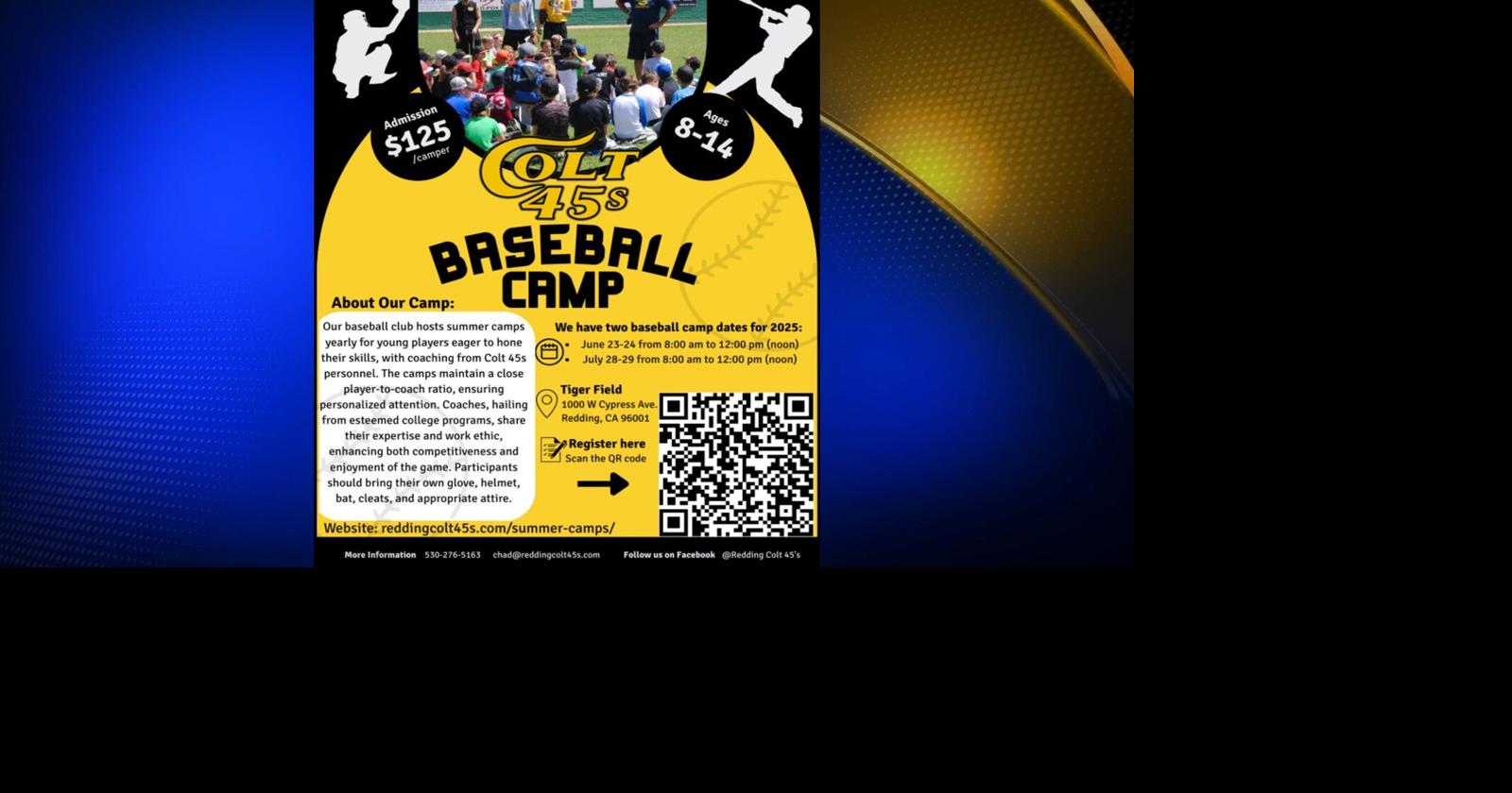 Redding's Colt 45s offer summer camps for young baseball players | News ...