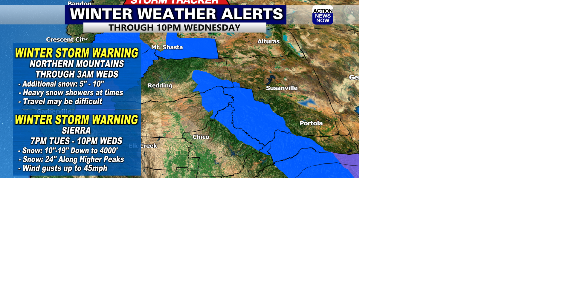 Storm Tracker Forecast: Winter storm rolling through | | actionnewsnow.com