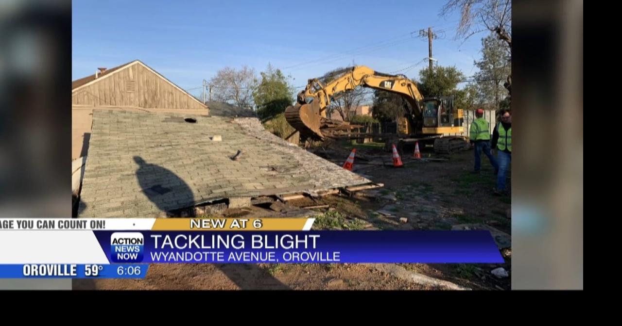Blighted property with burned-out structure demolished by City of ...