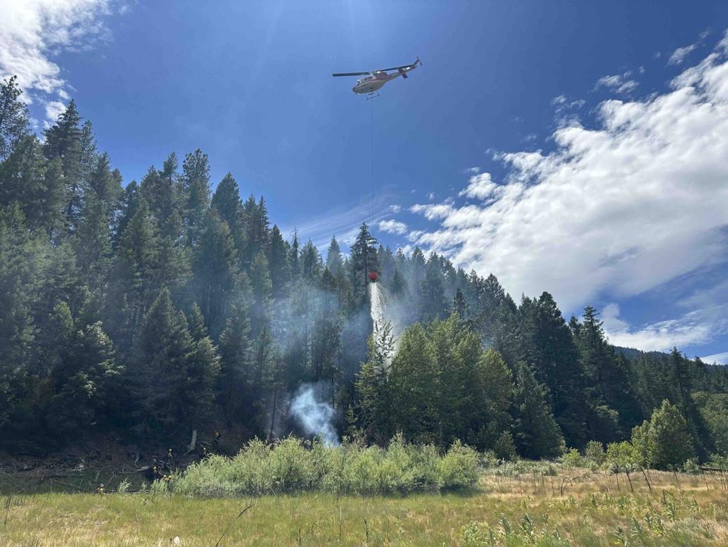 Small vegetation fire contained in Shasta-Trinity National Forest ...