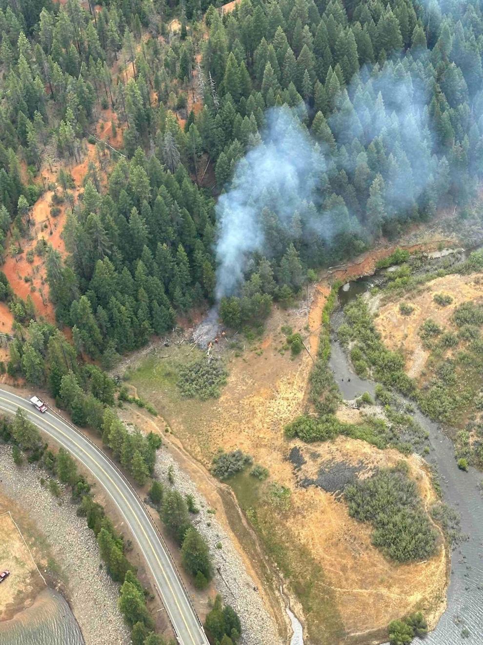 Small vegetation fire contained in Shasta-Trinity National Forest ...