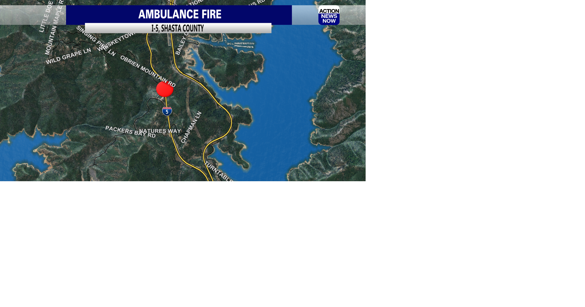 Lanes reopen following ambulance fire on southbound I-5 north of ...