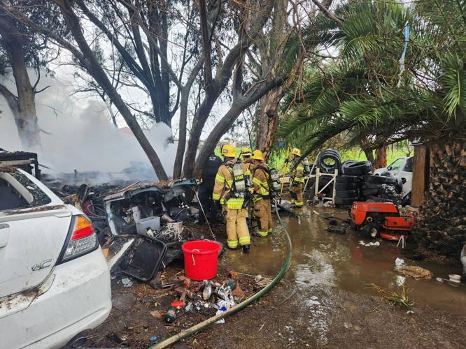CAL FIRE crews contain travel trailer fire in El Camino | News ...