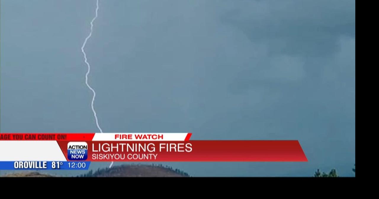 Siskiyou County lightning strikes ignite multiple new fires | Video ...