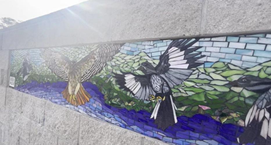Stunning mosaic wall transforms Oroville's Table Mountain Blvd. | News ...