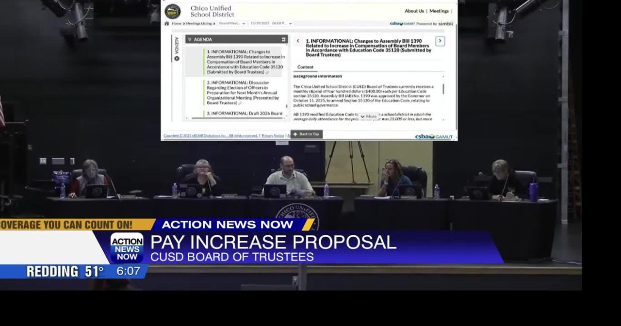 Chico Unified School District board moves pay raise discussion forward ...