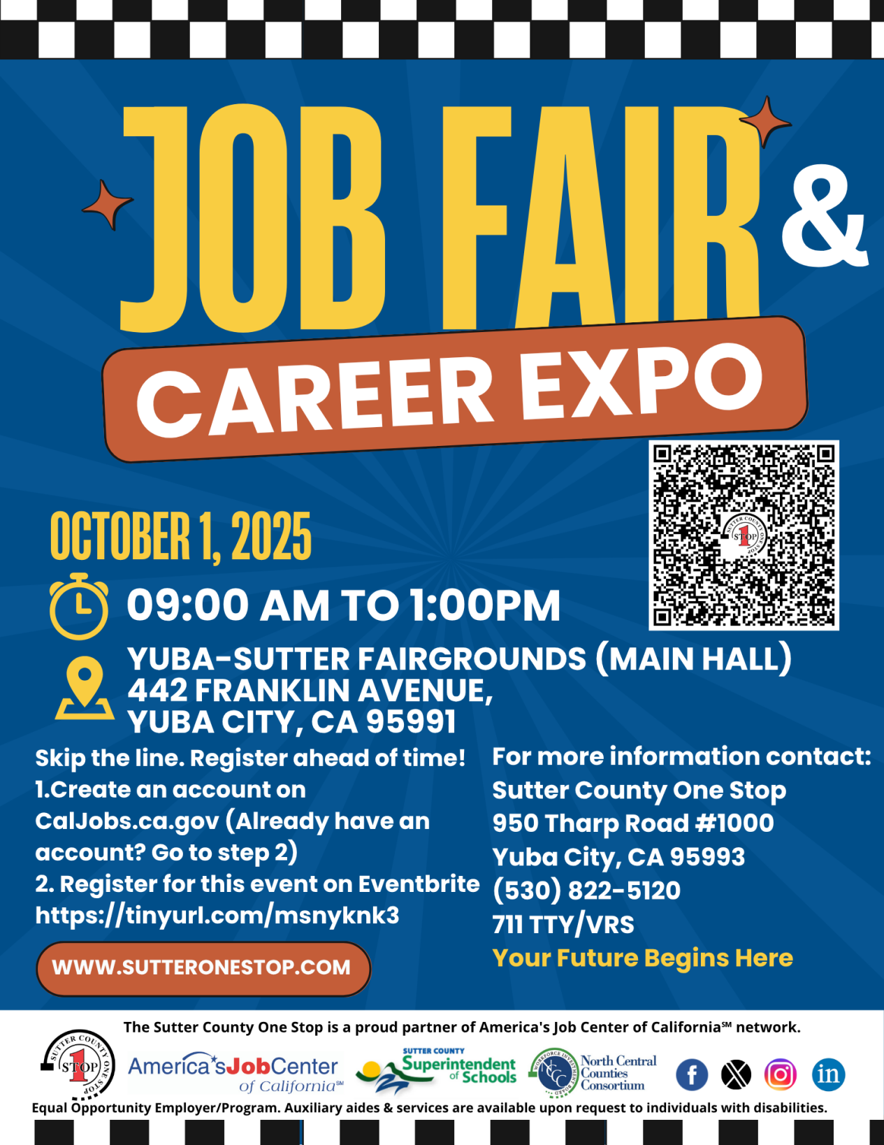 Sutter County One Stop to hold Fall 2025 Job Fair & Career Expo in ...