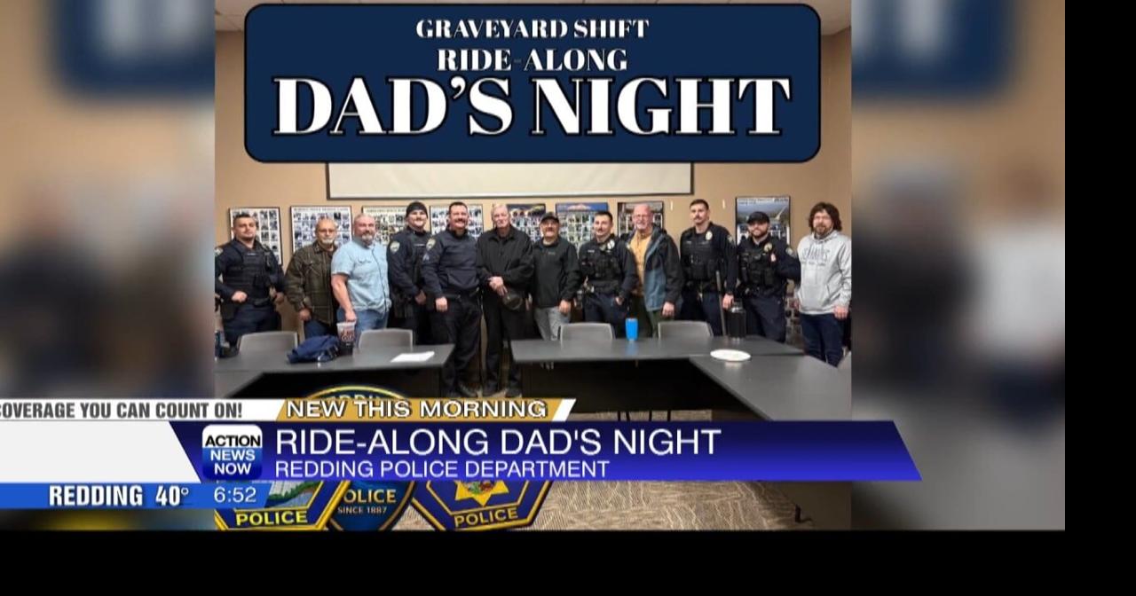 Redding police dads relive patrol days on sons' shifts | Video ...