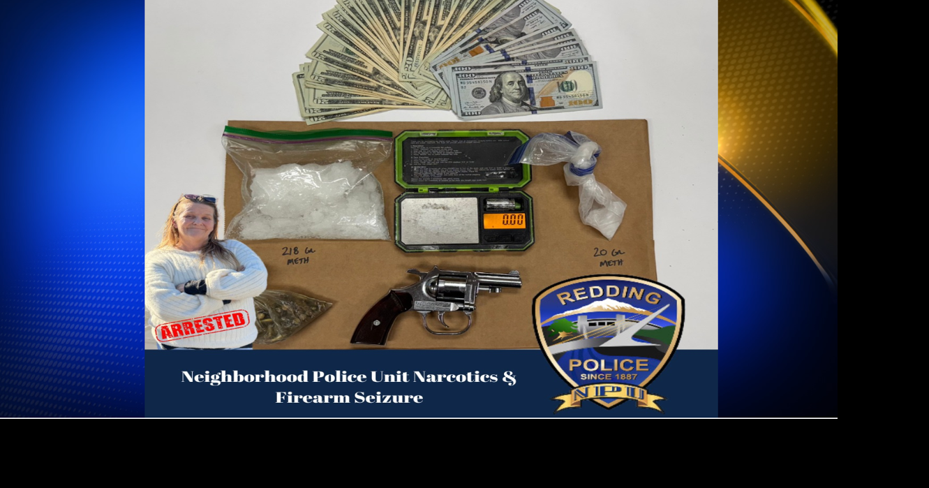 Woman arrested on drug charges during traffic stop in Redding | News ...
