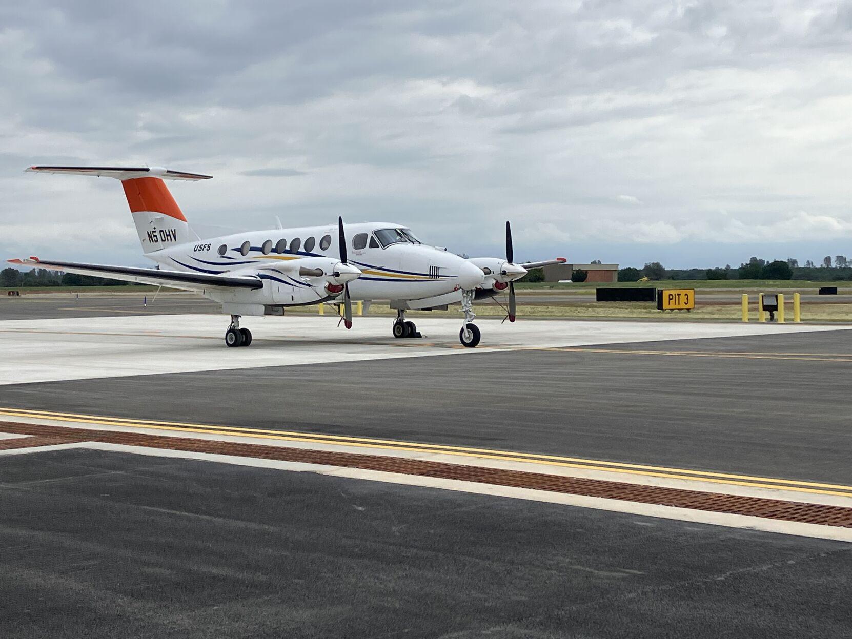 Five new fire-retardant loading pits unveiled at the Redding Air Attack ...