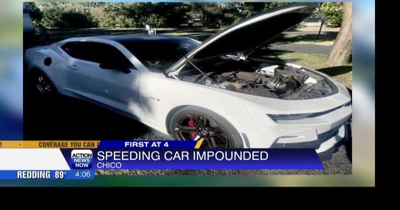 CHP Chico impounds Camaro after high-speed chase on Highway 99 | Video ...