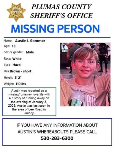Plumas County Sheriff's Office leads search for missing runaway teen ...