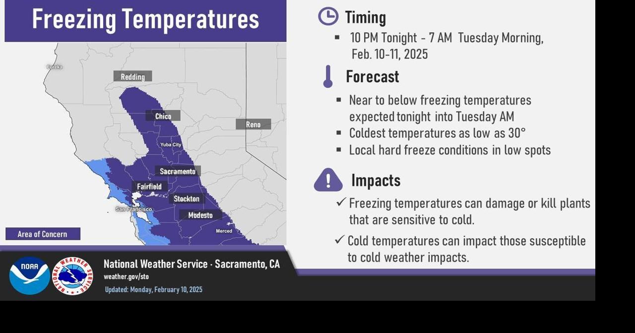 Weather Alert: Freeze Warning Issued for Northern and Central ...