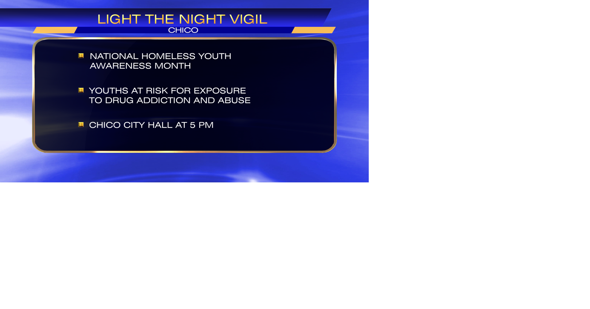 Light the Night vigil in Chico | News | actionnewsnow.com