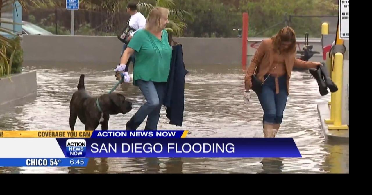 Heavy rains flood San Diego; residents navigate ankle-deep water ...