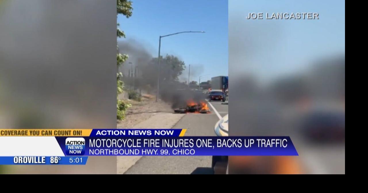 Motorcyclist suffers minor injuries after motorcycle catches fire on SR ...