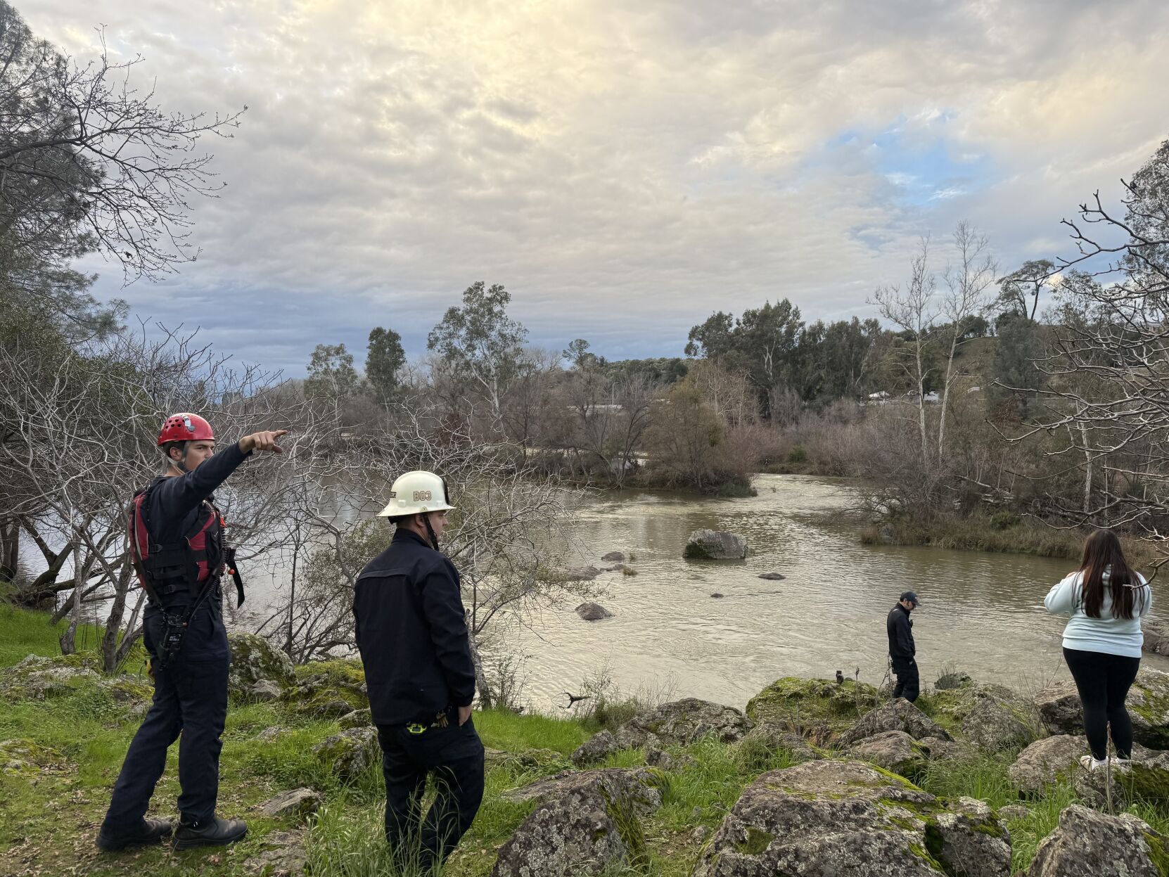 CAL FIRE Butte Unit performing technical water rescue for man trapped ...