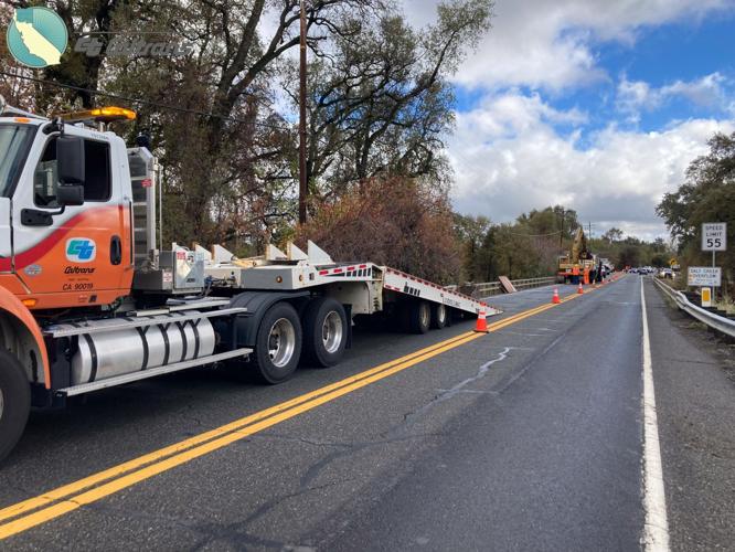 Crews remove debris that formed dam under the Salt Creek Overflow ...