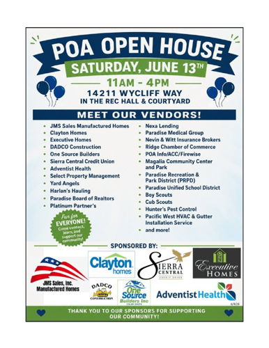 Paradise Pines Property Owners Association hosting open house event for ...