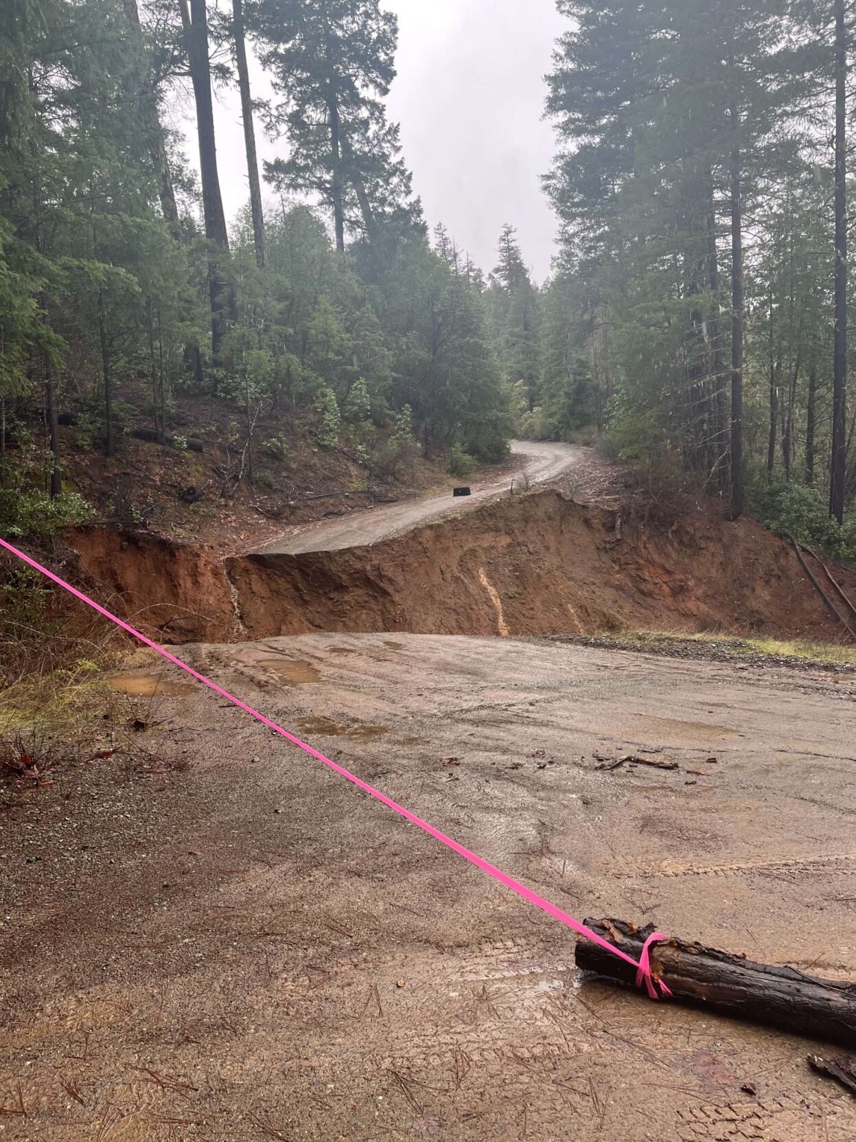 Forest roads washed out between Hyampom Valley and South Fork Mountain ...