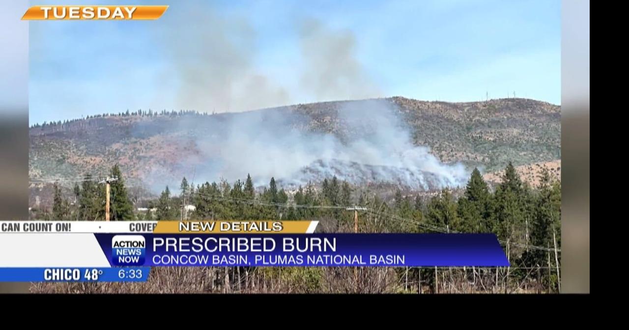 United States Forest Service carries out prescribed burns in the Concow ...