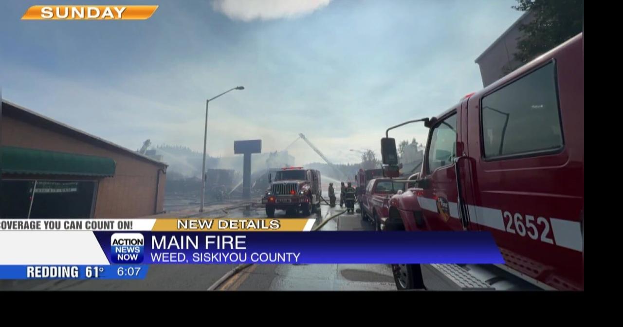 Main Fire in Downtown Weed damages historic saloon and three buildings ...