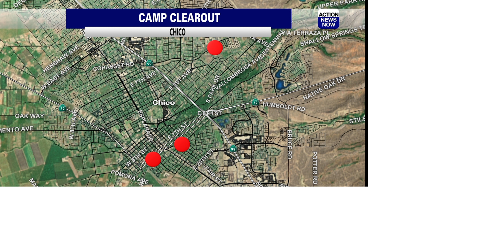 Crews to clear 3 homeless camps in Chico | News | actionnewsnow.com