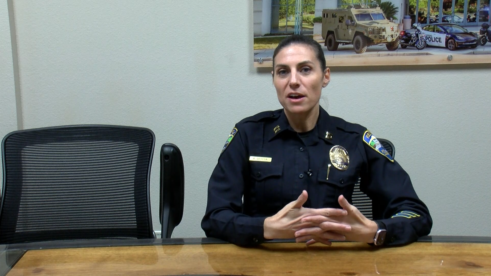 Regan Ortega sworn in as Redding Police Department's first-ever female ...