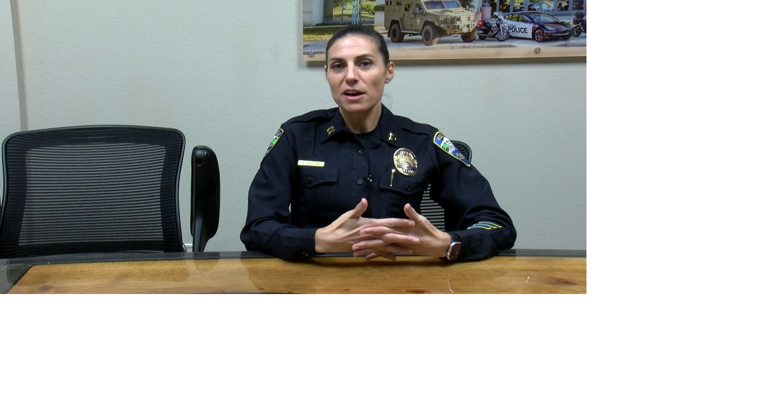 Regan Ortega sworn in as Redding Police Department's first-ever female ...
