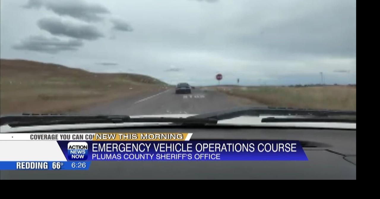 Plumas County deputies sharpen driving skills in training | Video ...