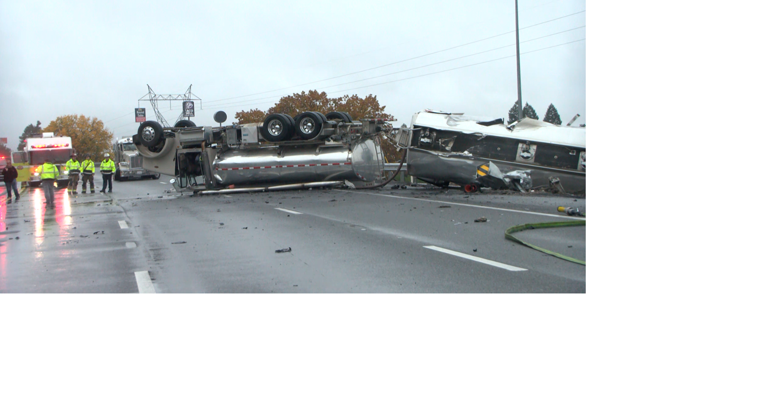 Northbound Interstate 5 remains shut down as crew work to clear ...