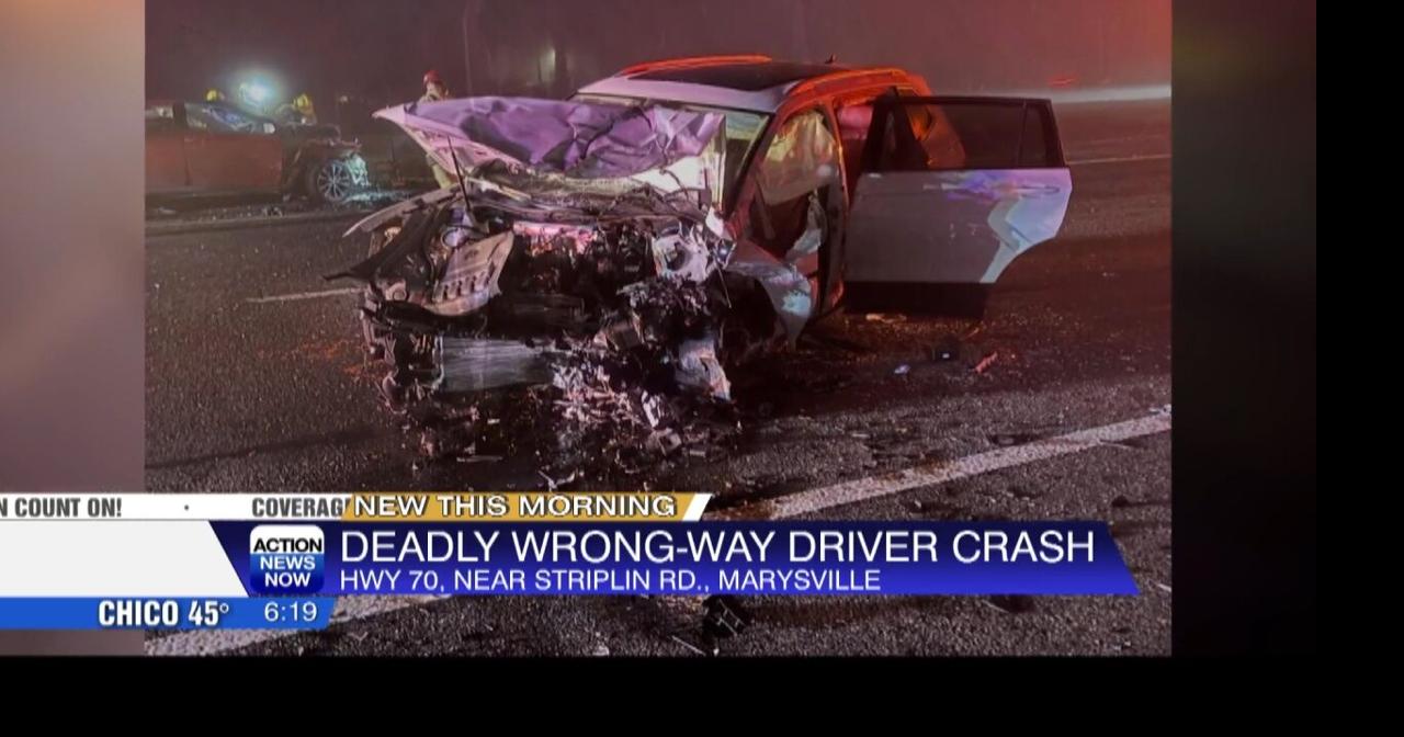 One killed, one left with major injuries after deadly wrong way crash ...