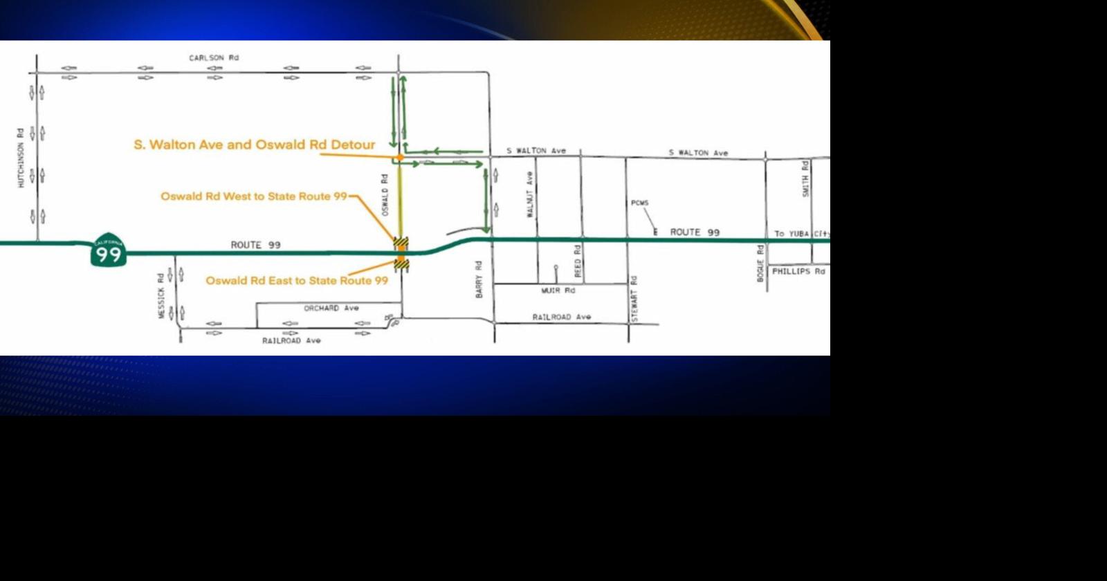 Caltrans begins construction project to add traffic signal to Oswald ...