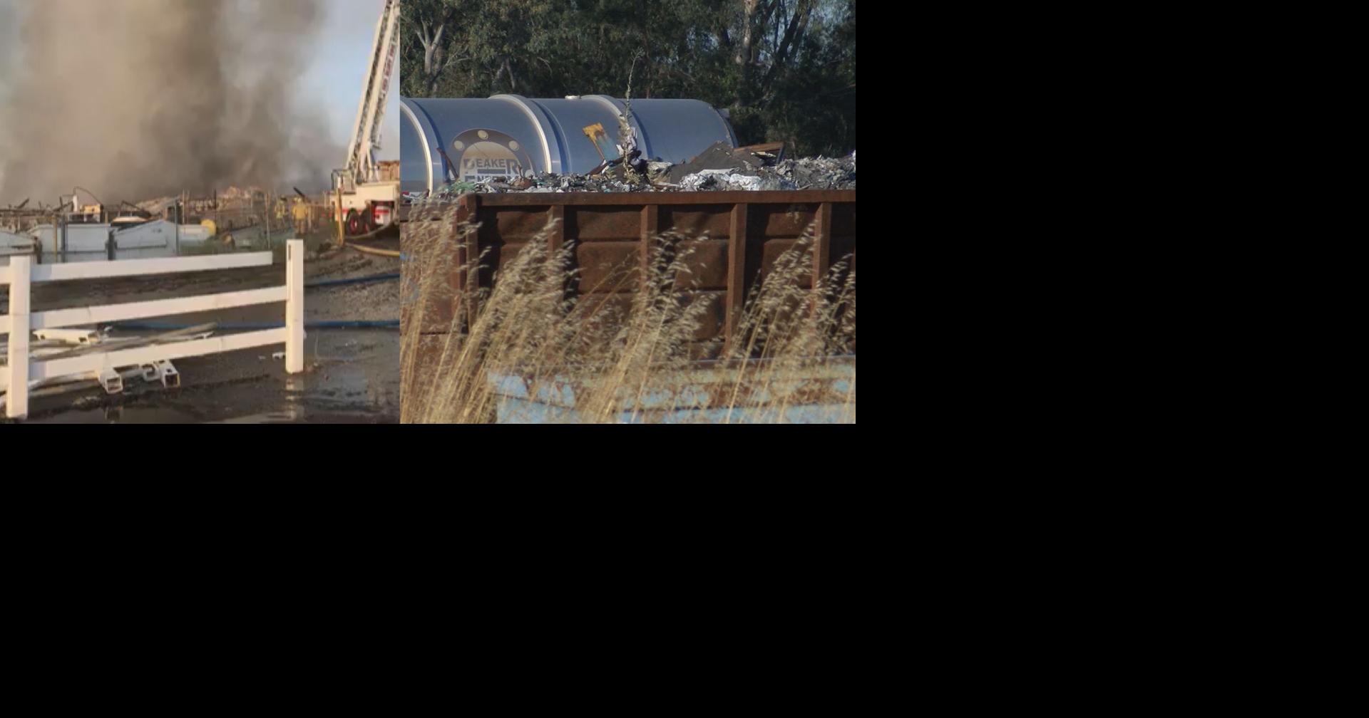 4 years later: Burned material still at former Corning recycling plant ...