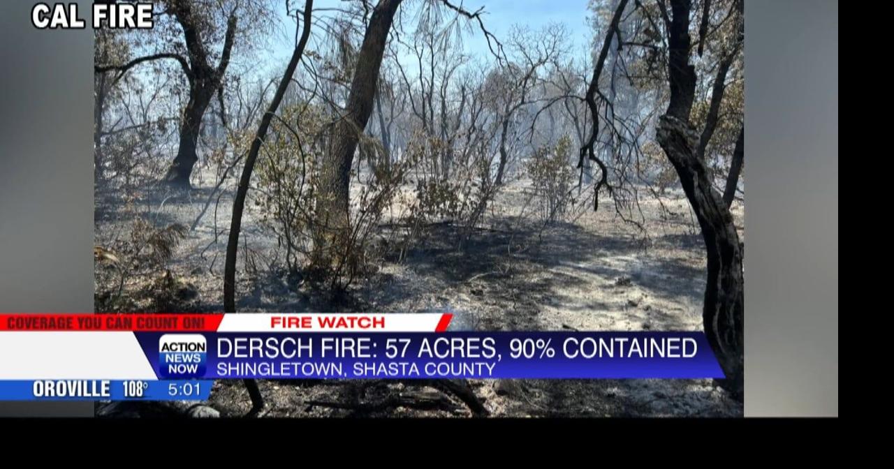 Dersch Fire: 58 acres, 90% containment | Video | actionnewsnow.com