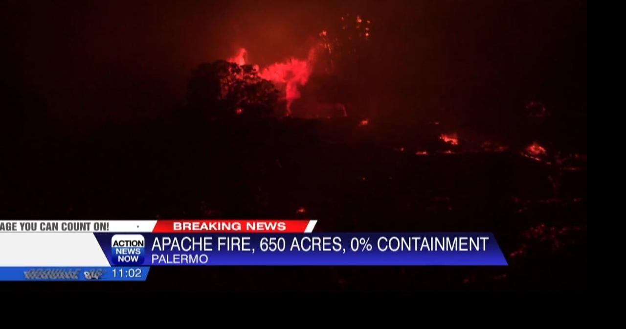 Fire crews responding to 650-plus-acre fire on Apache Hill Road ...