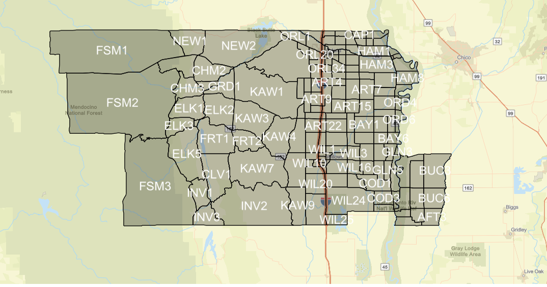 Evacuation zones map launches in Glenn County | Local | actionnewsnow.com