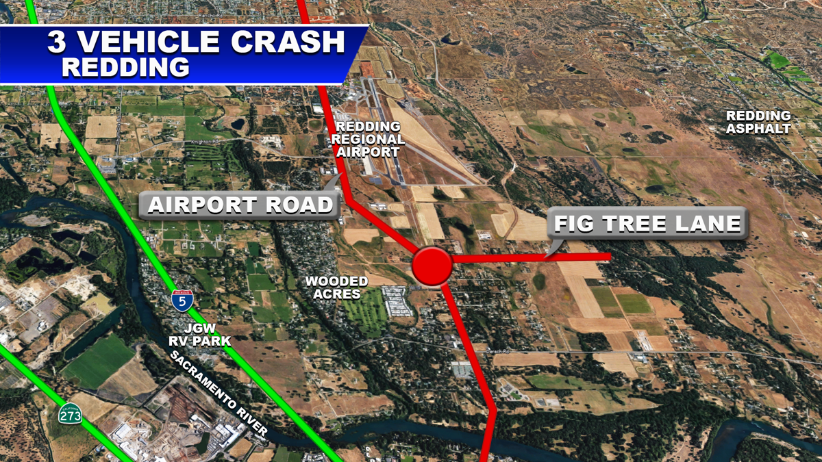 1 dead in 3-vehicle crash on Airport Road in Redding, victim identified ...