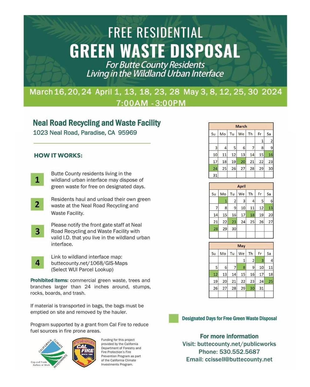 Free Butte County green waste disposal day happening Sunday | News ...