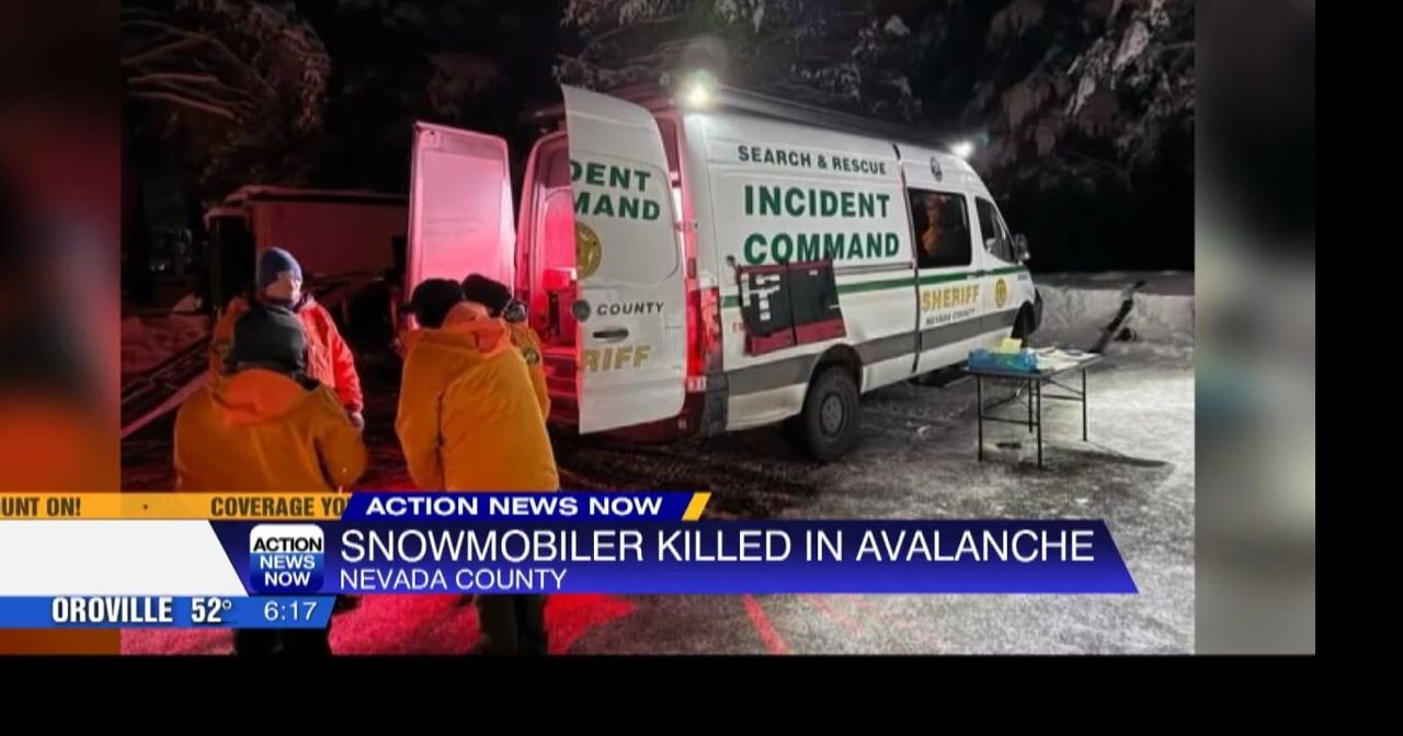 Snowmobiler killed during avalanche in Nevada County | Video ...