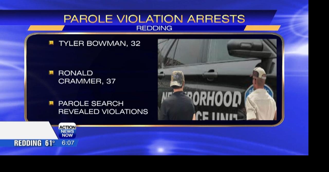 Two sex offenders arrested for parole violations by Redding Police ...