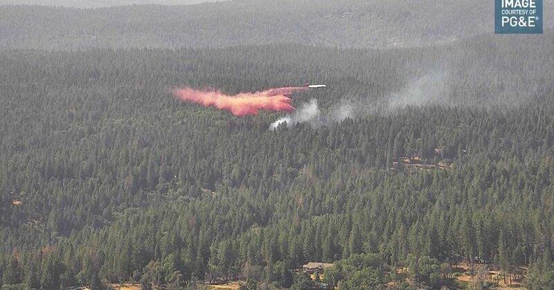 Firefighter stop forward progress of a half acre fire north of Magalia ...
